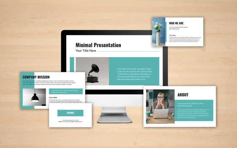 Clean Business Modern Presentation Template - TemplateMonster