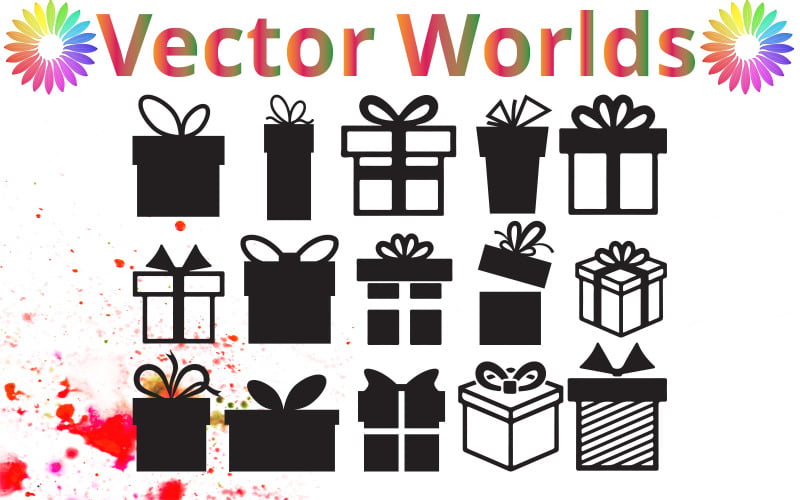 Coffret cadeau svg, coffrets cadeaux svg, svg cadeau, boîtes, cadeau ...