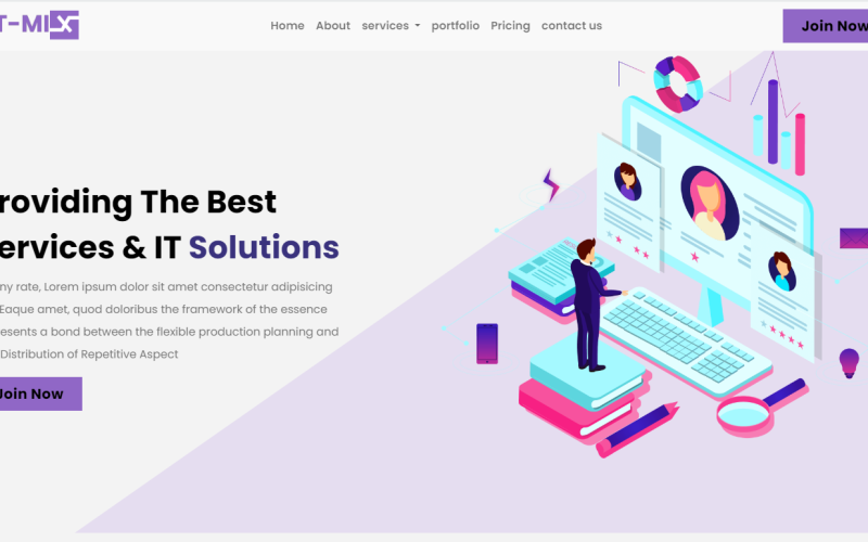 IT-mix | IT Solutions & Business Services HTML Landing Page Template