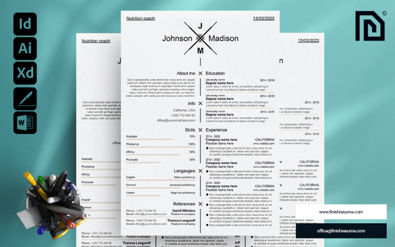 Más de 31 plantillas de currículum vitae y CV gratuitos de Adobe ...