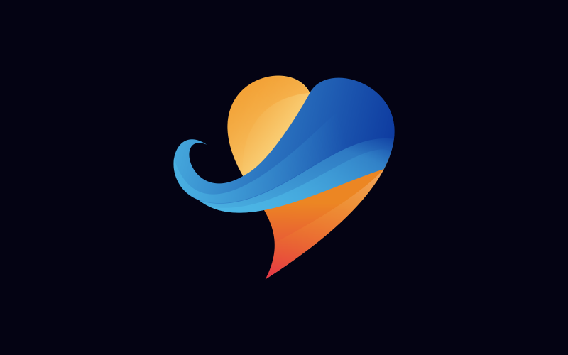 Wellen lieben moderne logo-vorlage #323352 - TemplateMonster