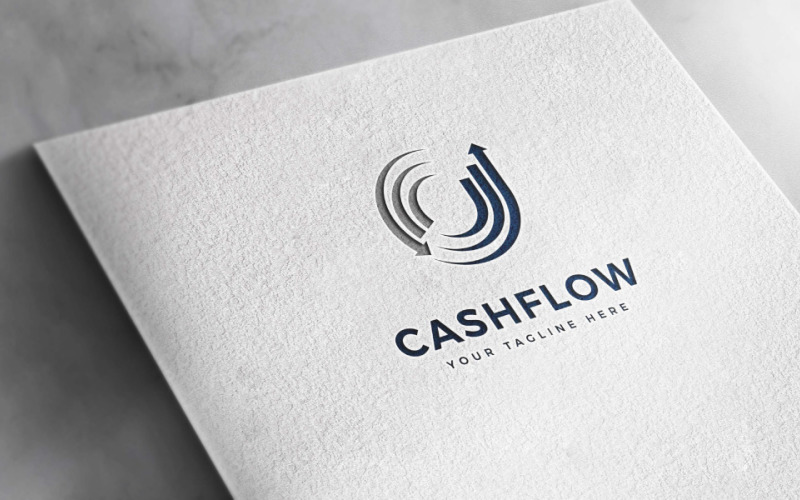 Cash Flow Logo Twist Logo #323548 - TemplateMonster