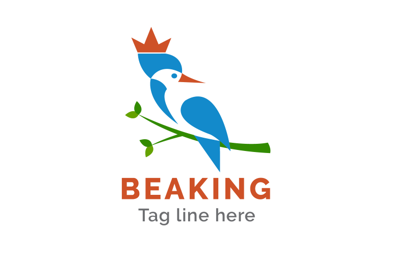 鸟标志模板 BEAKING #323542 - TemplateMonster