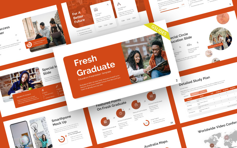 Graduate Modern Education Google Slides Template