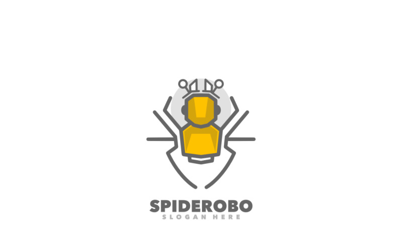 Spider robot simple logo template #324642 - TemplateMonster