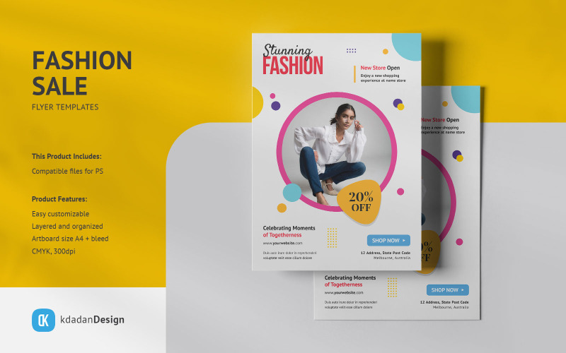 Moda Flyer PSD Plantillas Vol 05 #324718 - TemplateMonster