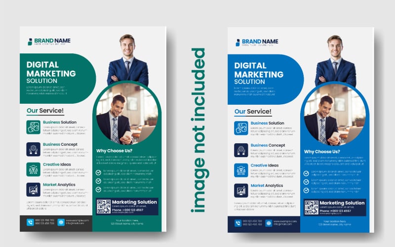 Digital Marketing Flyer Print Ready Template