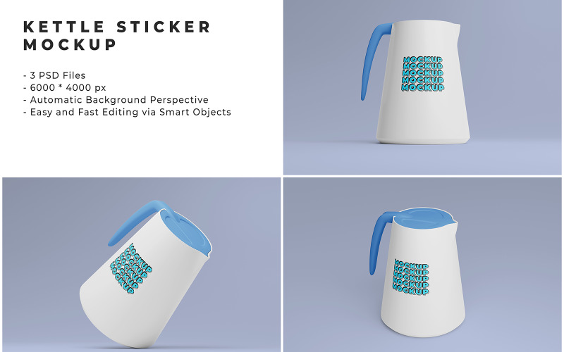 Kettle Sticker Mockup Template #324810 - TemplateMonster