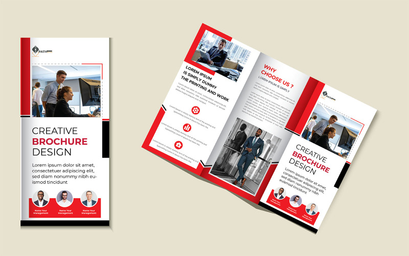 Powerpoint Brochure Template Tri Fold