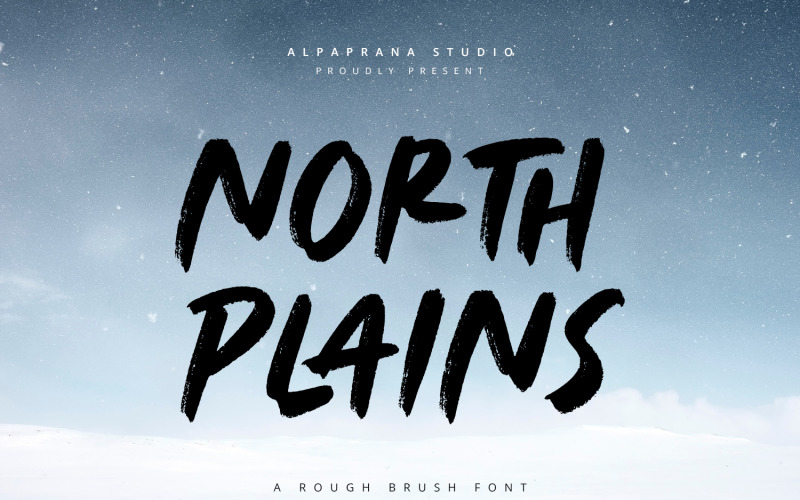 North Plains - Rough Brush Font #324911 - TemplateMonster