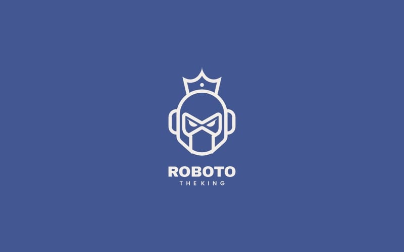 Roboto Line Art Logo Style #324903 - TemplateMonster
