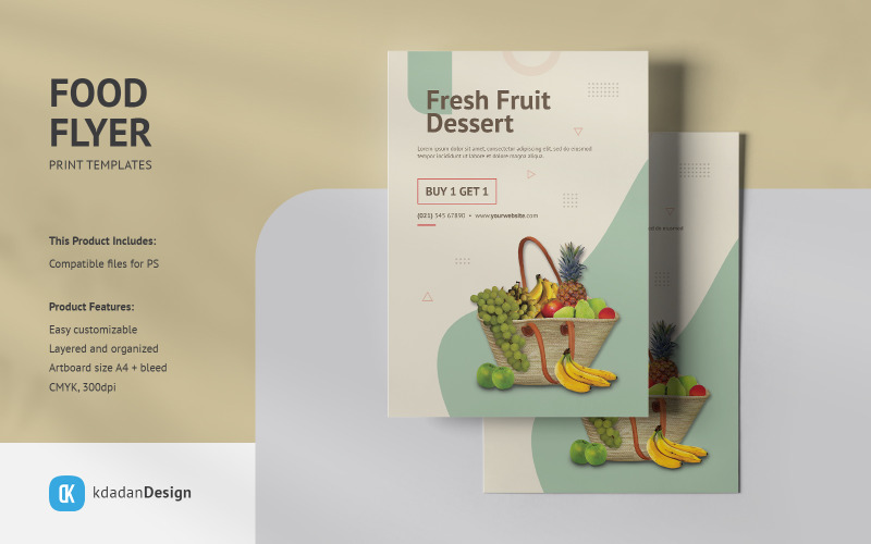Food Flyer PSD Templates Vol 07 #325252 - TemplateMonster