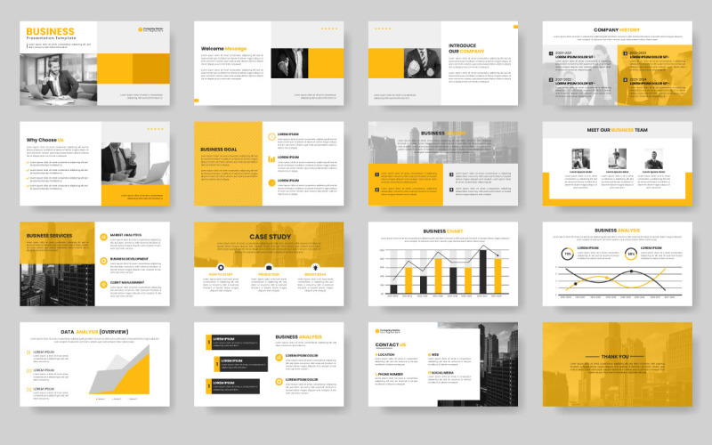 Vector business powerpoint presentation slides template design ...