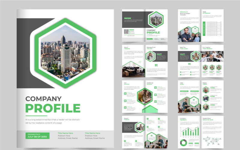Corporate business magazine template - TemplateMonster