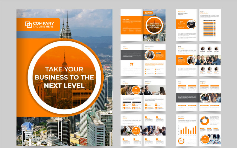 Modern business proposal template vector - TemplateMonster