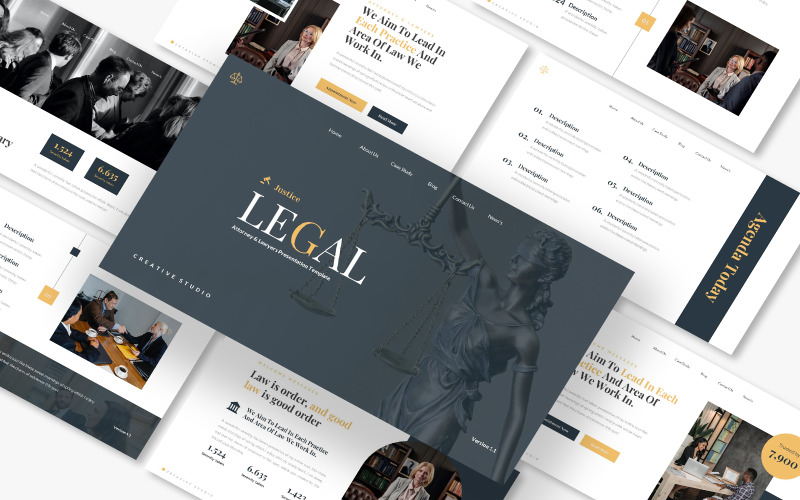 Law Google Slides Templates - Google Slides Themes for Legal Presentations