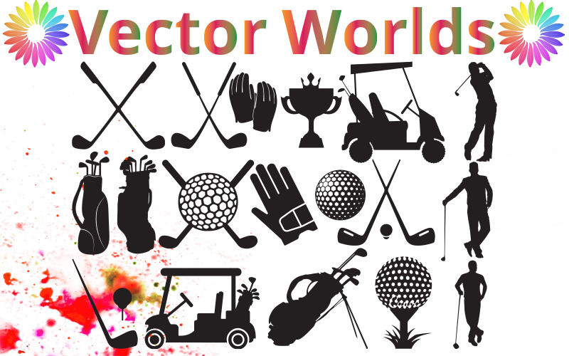 Golf Set svg, Golfs svg, Golf Sets svg, Sports, Game, SVG, ai, pdf, eps ...