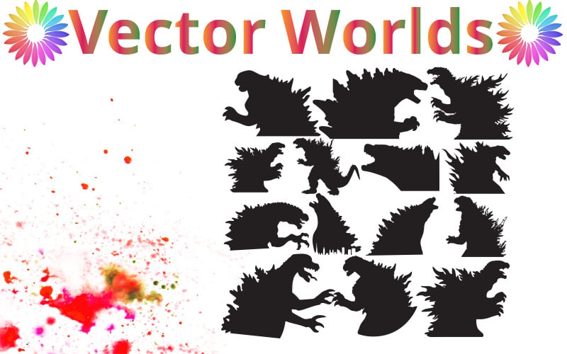 Tête de Godzilla svg, svg Godzilla, svg Animal, animaux, Anime, SVG, ai ...