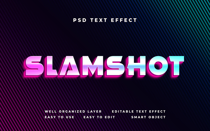 Effet de texte Slamshot Photoshop #325856 - TemplateMonster