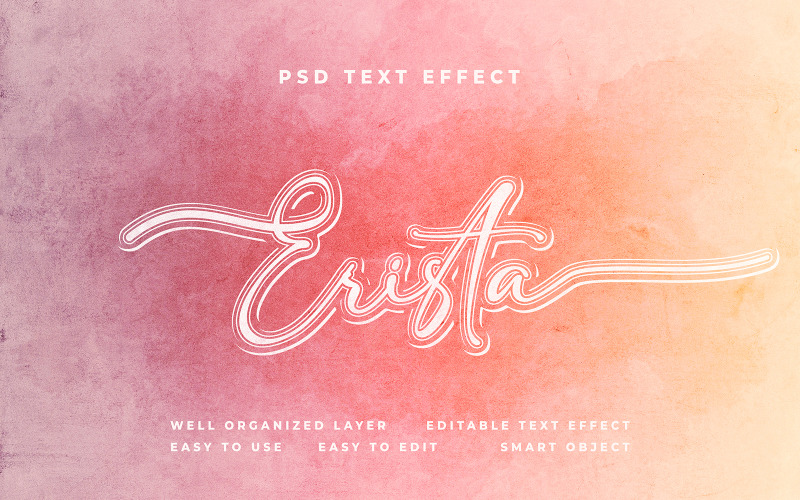 Erista Photoshop Text Effect #325852 - TemplateMonster