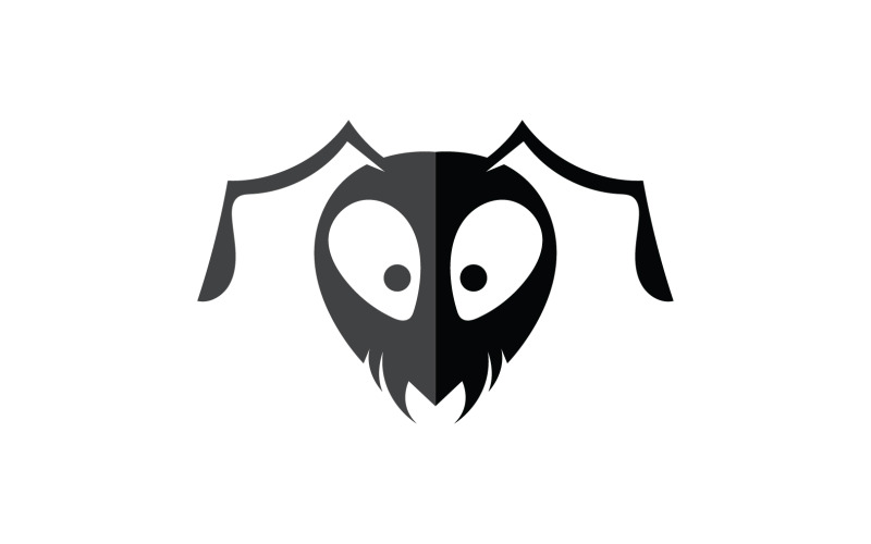 Fourmi tête animaux logo vecteur v3 #326489 - TemplateMonster