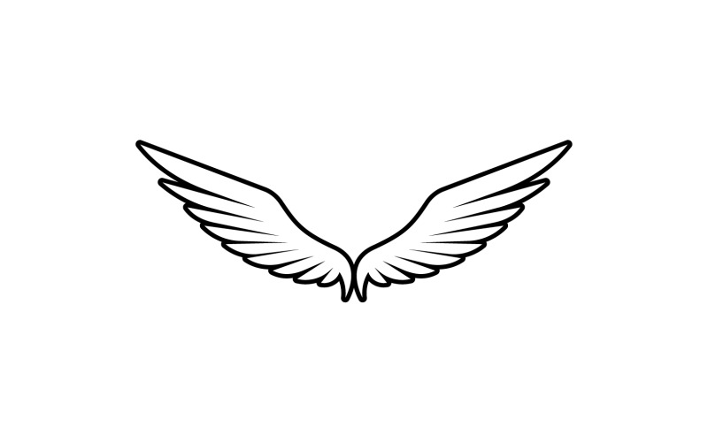 Kara kanat kuşu şahin logo vektörü v10 - TemplateMonster