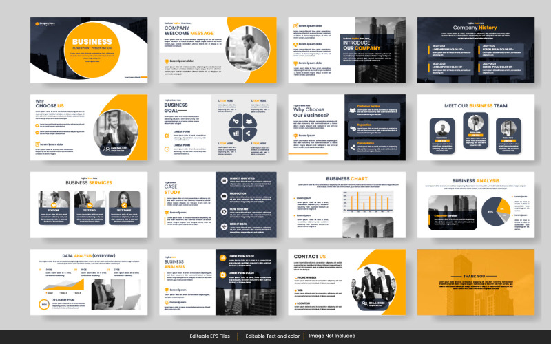 Annual report business powerpoint presentation slide template and ...