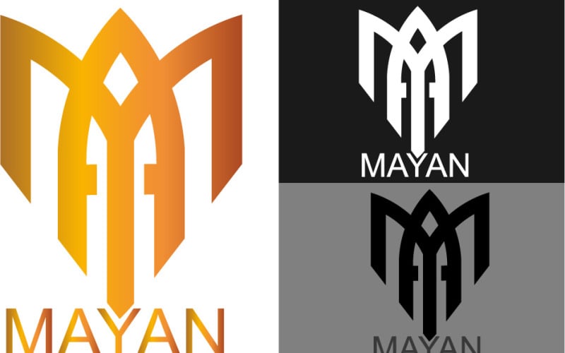 Diseño del logotipo del monograma MYA: un emblema audaz y memorable ...