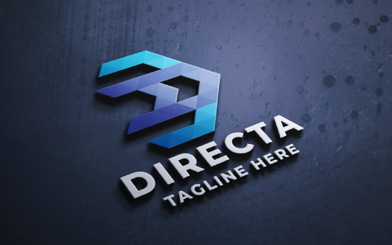 Modèle de logo Directa Arrow Side Pro - TemplateMonster