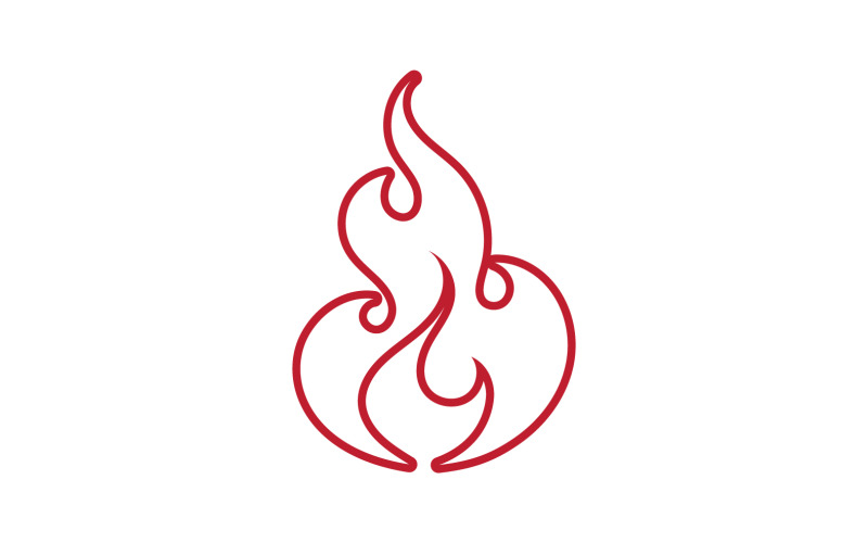 Flame fire hot burn logo vector v16 #327085 - TemplateMonster