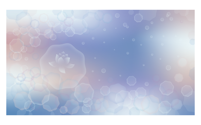 Blue Color Scheme Background Image 14400x8100px with Crystal Lotus