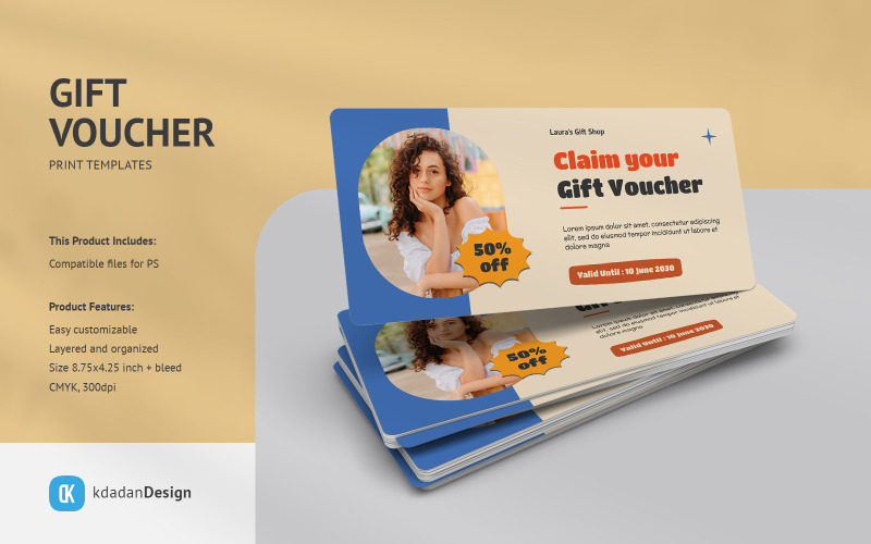 Gift Voucher PSD Templates Vol 088 #327502 - TemplateMonster