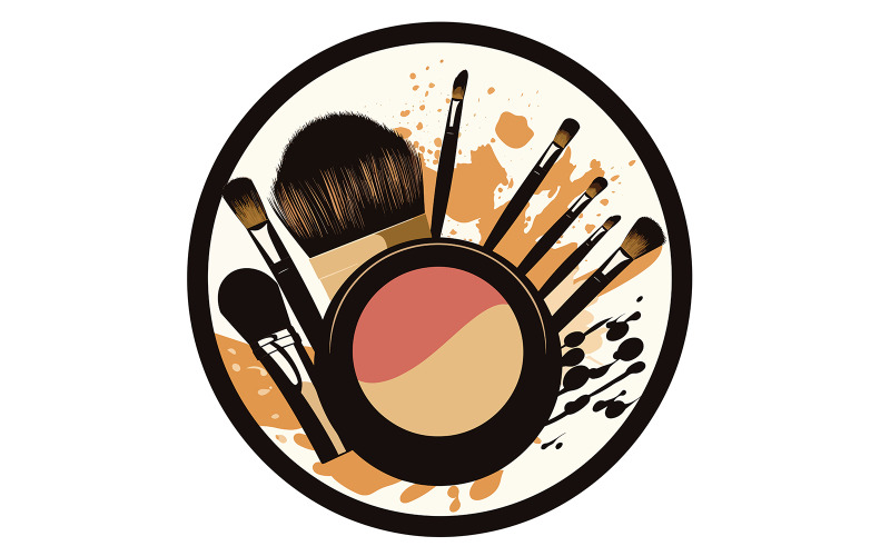 Make-up-Logo-Illustrationsvektor #327567 - TemplateMonster