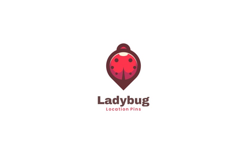Ladybug Simple Mascot Logo Style #327728 - TemplateMonster