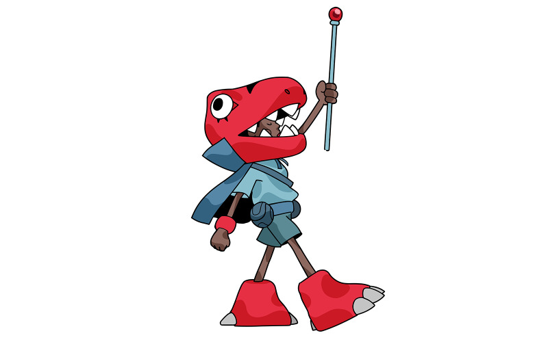 Davin Tevin Character Illustration Vector - TemplateMonster