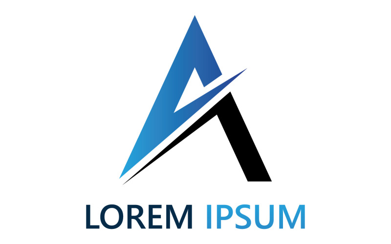 İşletmeniz için A harfi logo spor vektör tasarımı v9
