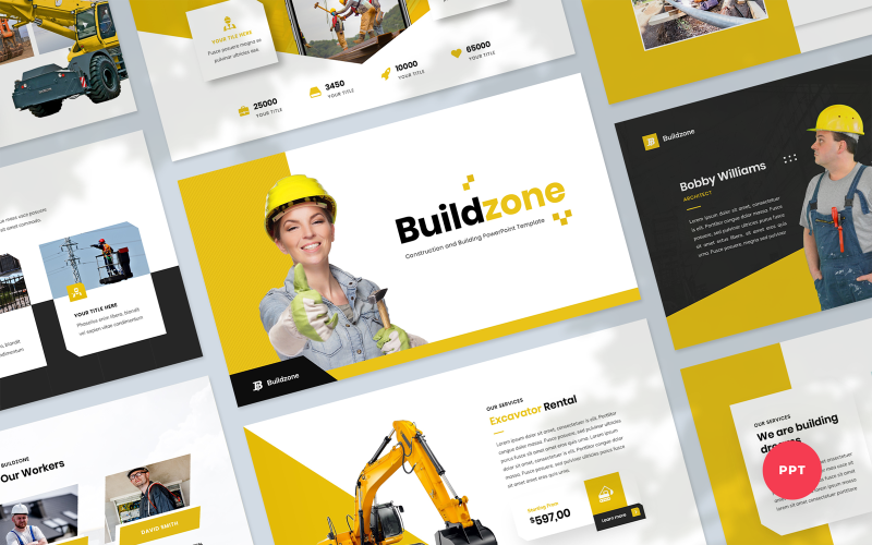Construction and Building PowerPoint Template