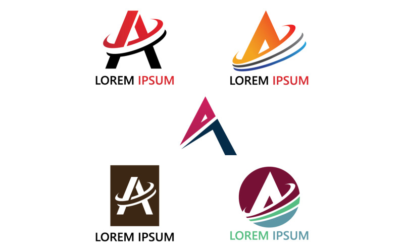 Letter A logo sport vector design for your business v17