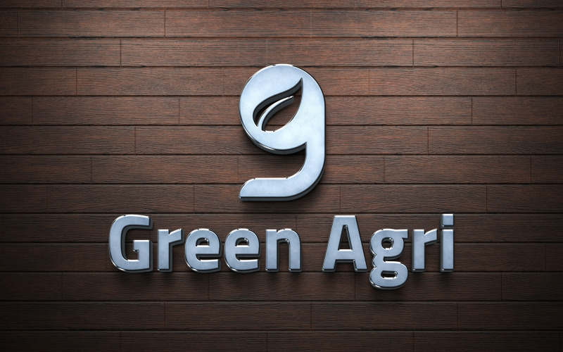 Modèle de conception de logo Green Agri gratuit