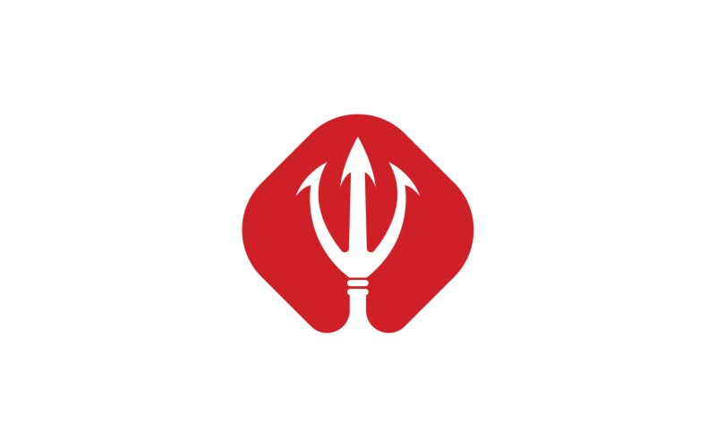 Sword and Magic trident trisula vector logo design element v8