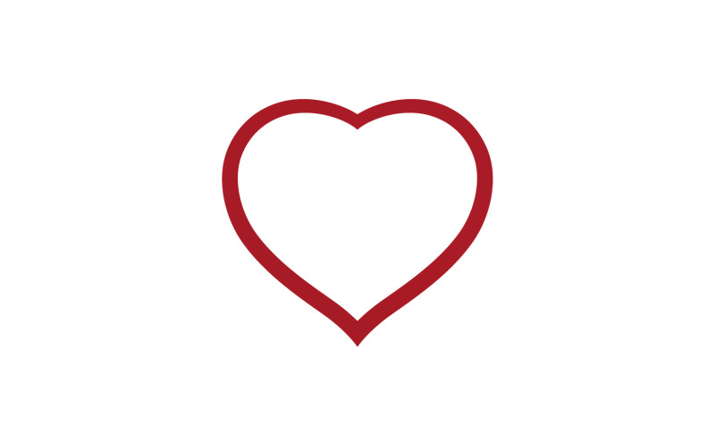 Amor corazón San Valentín logo icono vector diseño v23