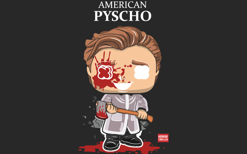 Le psychopathe américain Patrick Bateman - TemplateMonster