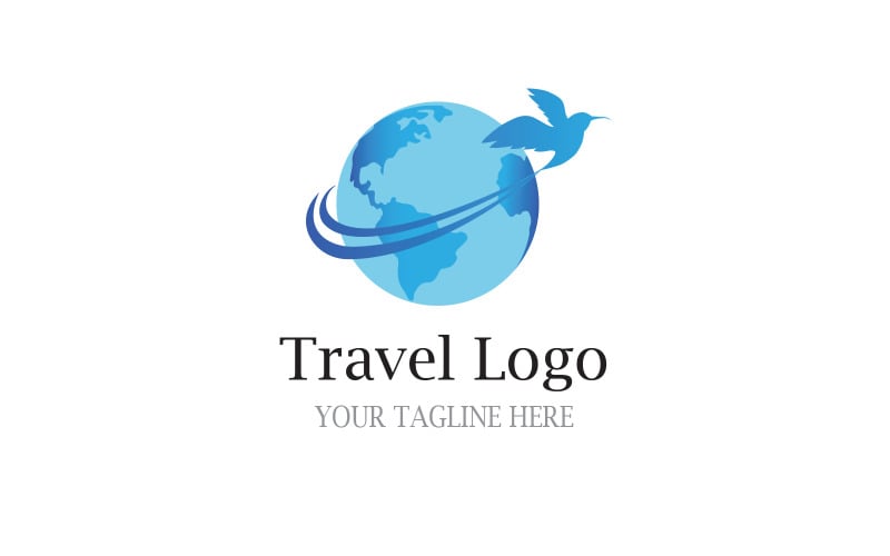 Logotipo de viaje para todas las empresas de turismo.