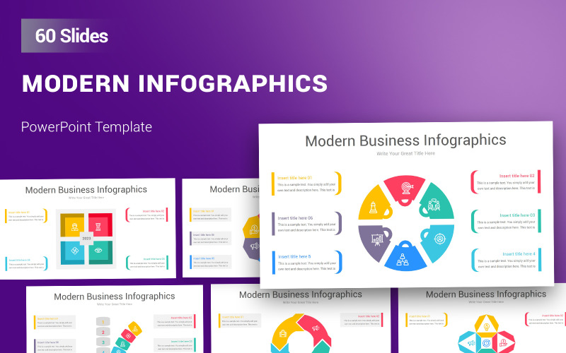 Moderno-Negócios-Infográficos-Modelo PowerPoint