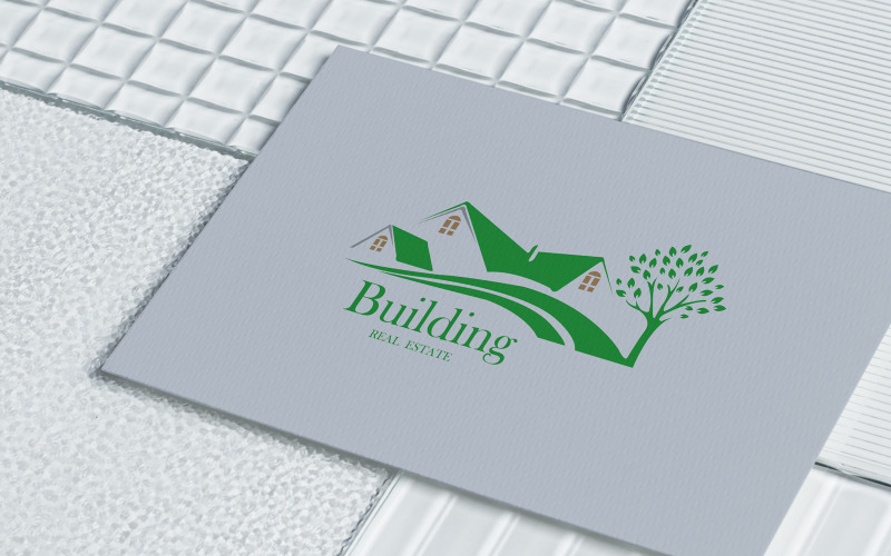 Unique Building Logo Design Template - TemplateMonster