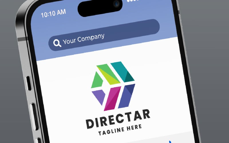 Doğrudan Ok Yan Logo Pro Logo Şablonu - TemplateMonster