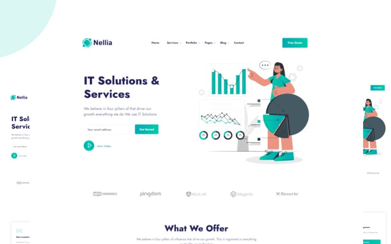 Nellia - Plantilla HTML de servicios y soluciones de TI