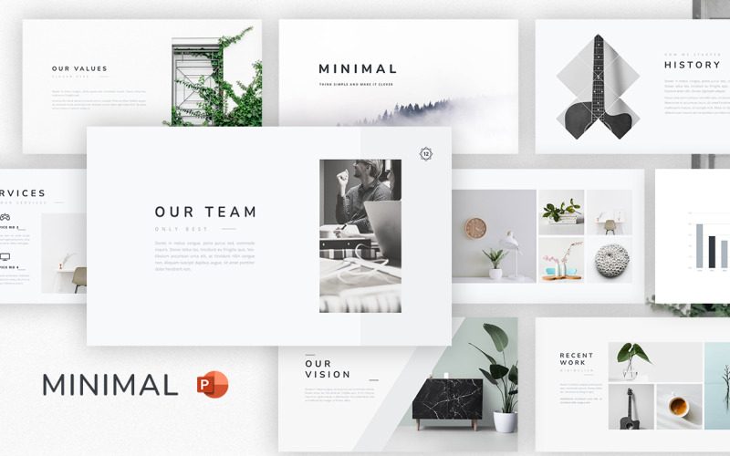 Minimal Powerpoint presentation #329227 - TemplateMonster