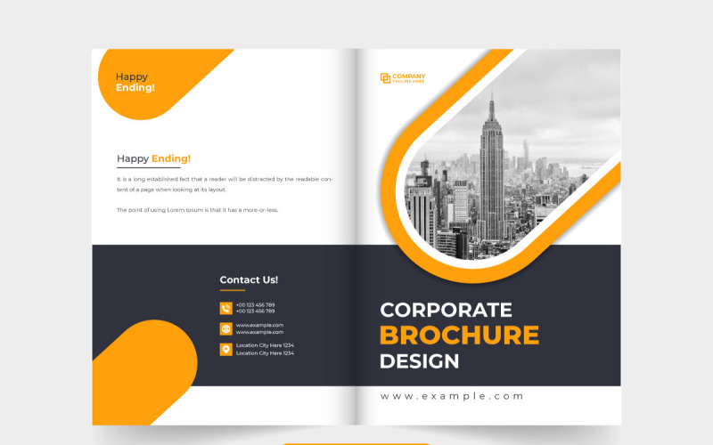 Company promotion booklet cover vector - TemplateMonster