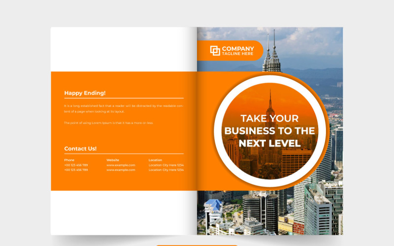 Corporate business portfolio cover #329374 - TemplateMonster